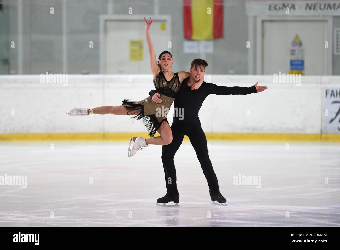 Martina ROSSI & Adriano ROSSI from Spain compete in the Junior Ice ...