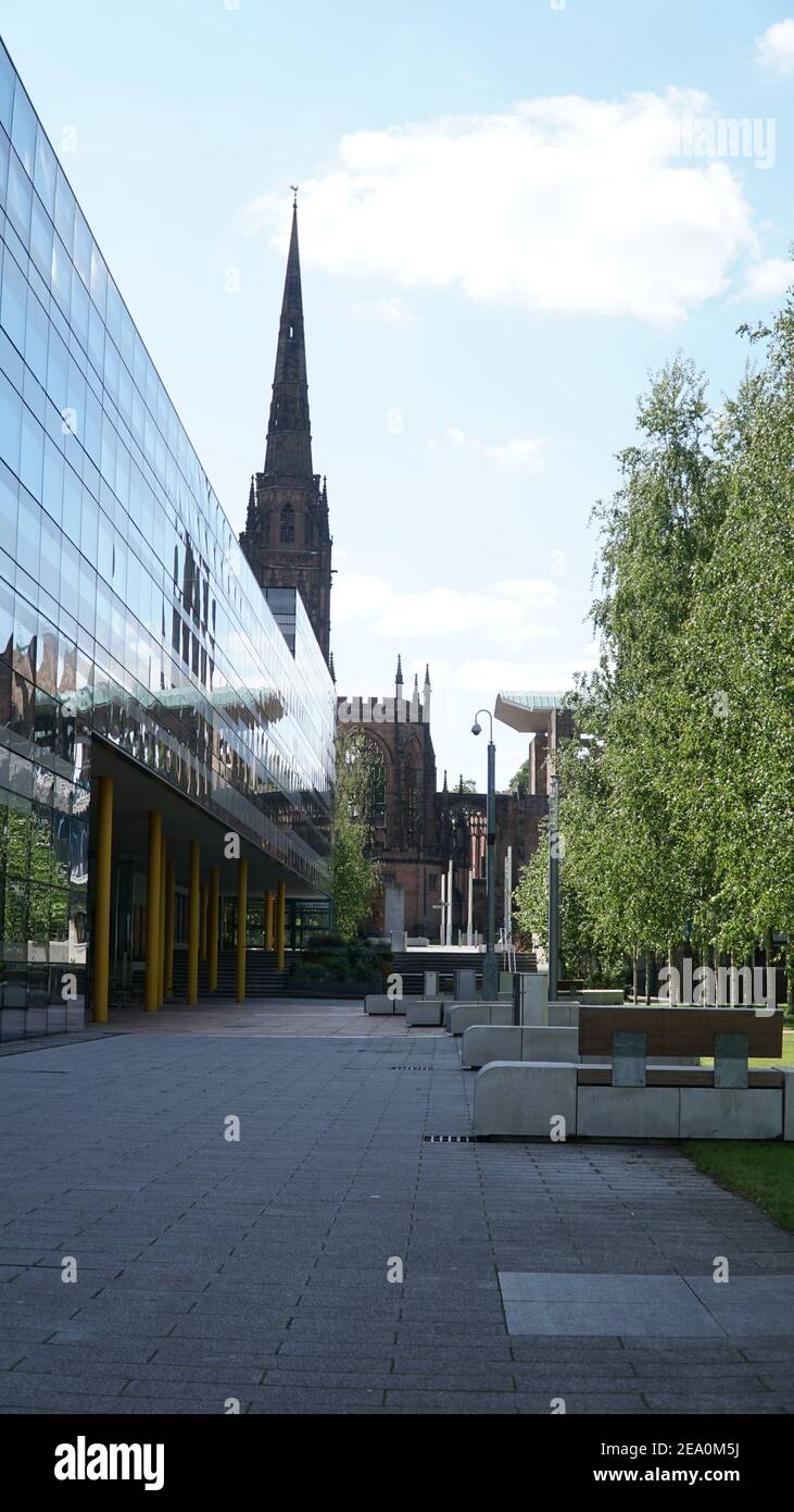 Coventry Cathedral Spires Stock Photo - Alamy