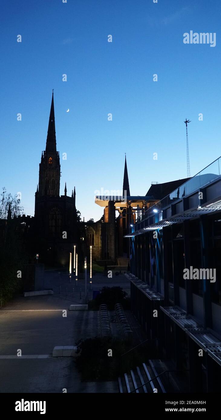 Coventry Cathedral Spires Stock Photo - Alamy
