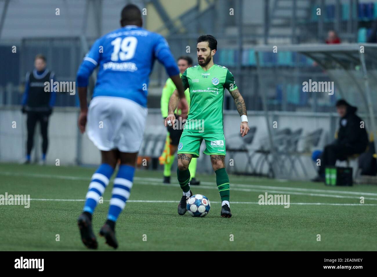 DEN BOSCH, NETHERLANDS - FEBRUARY 6: Jordy Tutuarima of De Graafschap ...