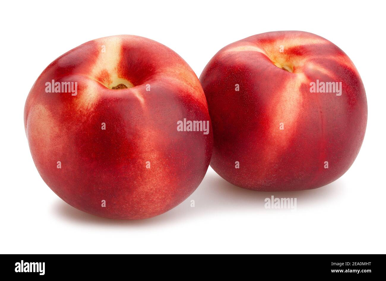 white nectarine path isolated on white Stock Photo - Alamy