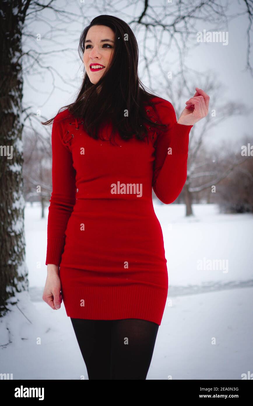 Snow model female hi-res stock photography and images - Alamy