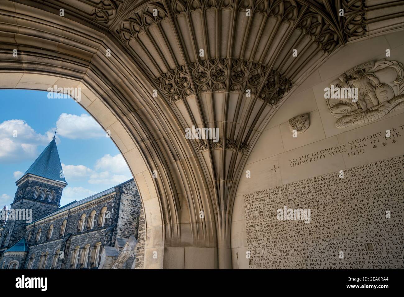 Toronto, Canada-4 April, 2020: Ryerson University buildings in Downtown ...