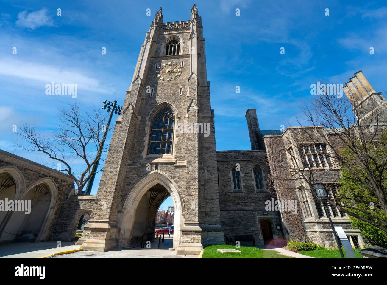 Toronto, Canada-4 April, 2020: Ryerson University buildings in Downtown ...