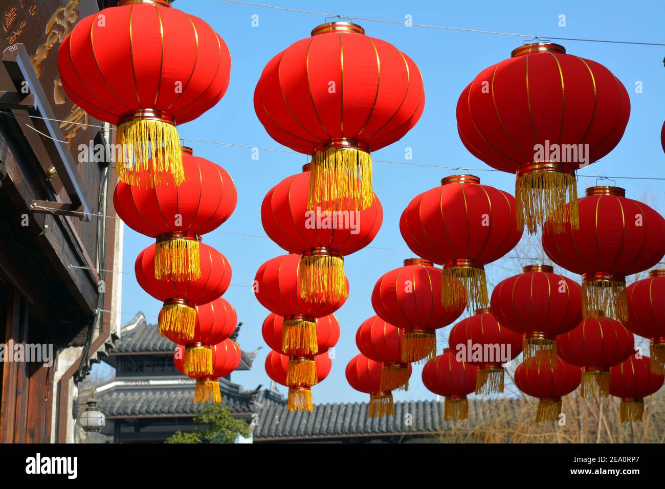 Chinese new year lanterns in hi-res stock photography and images - Alamy