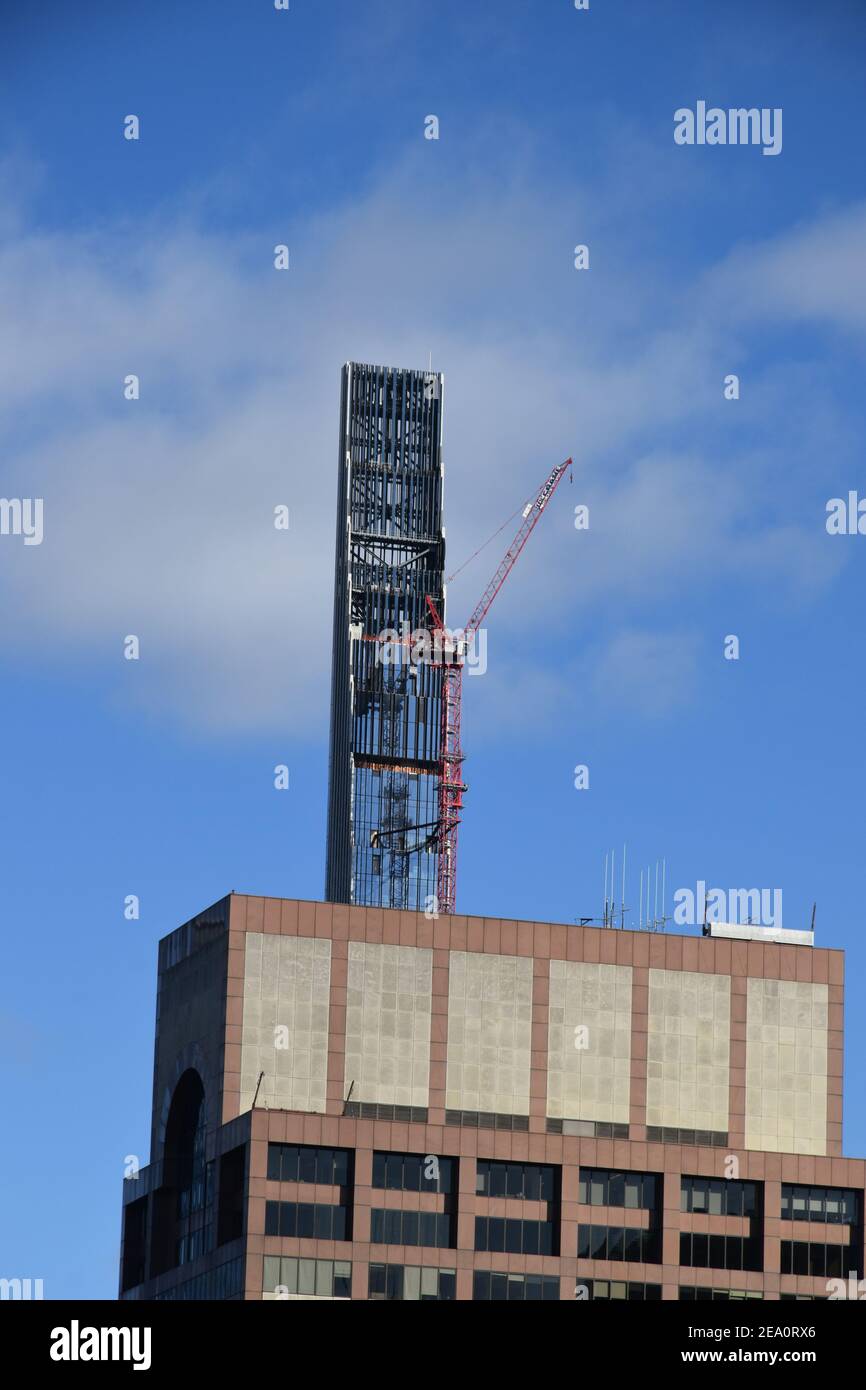 Billionaire's Row, Midtown Manhattan - towering over Central Park the ...