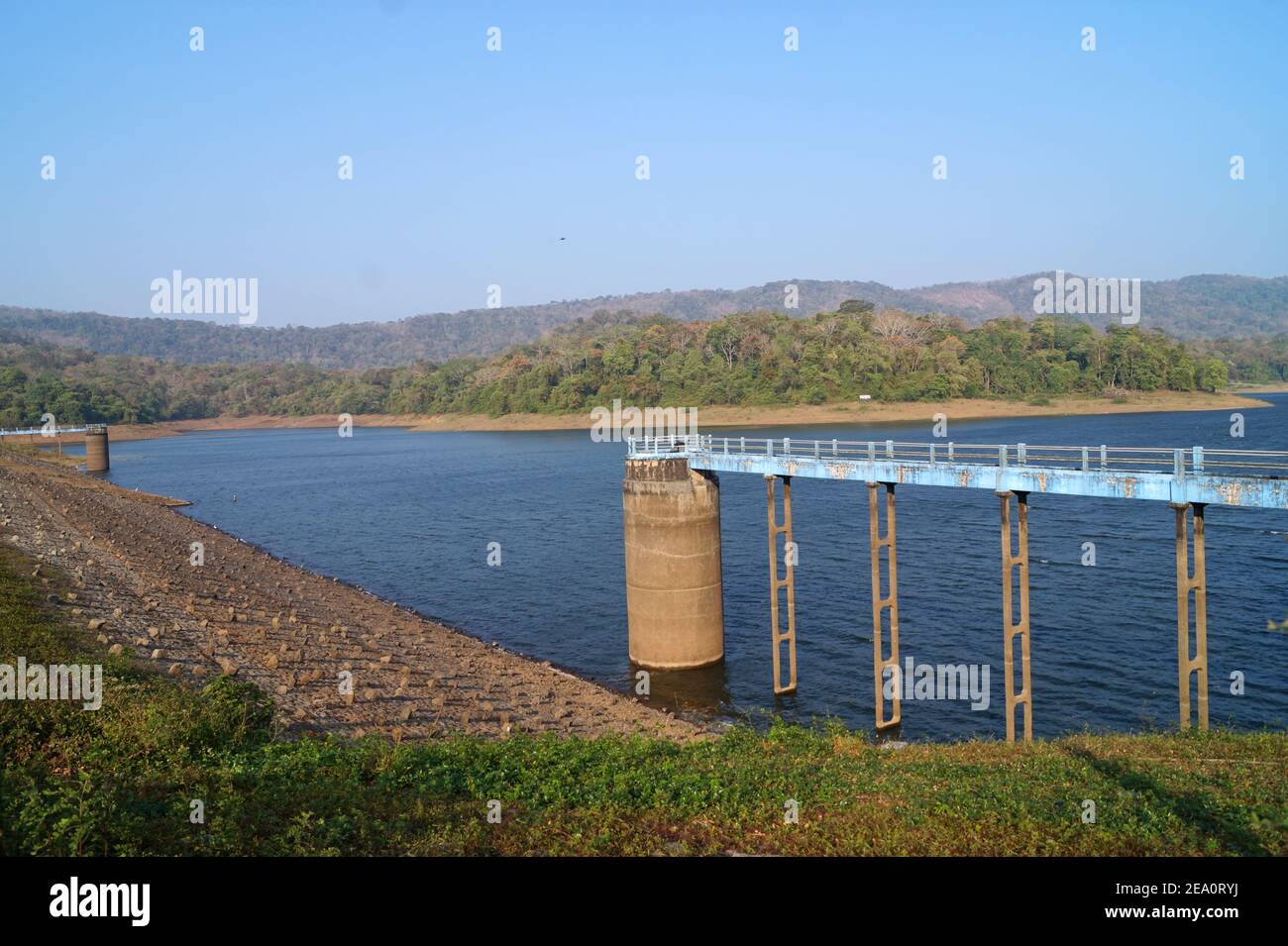 Reservoir of vazhani dam, Thrissur, Kerala, India Stock Photo - Alamy