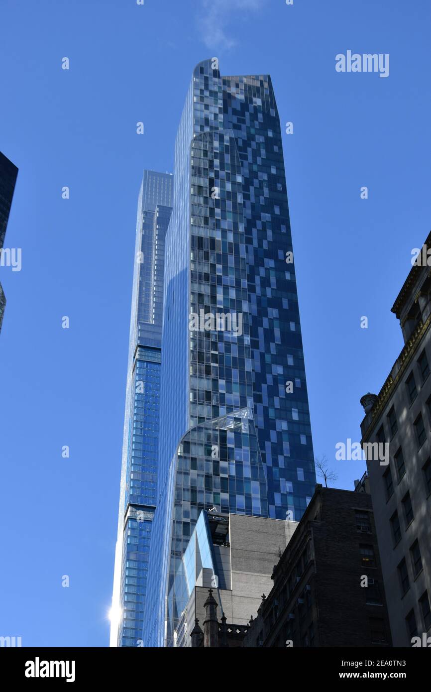 Billionaire's Row, Midtown Manhattan - towering over Central Park the ...