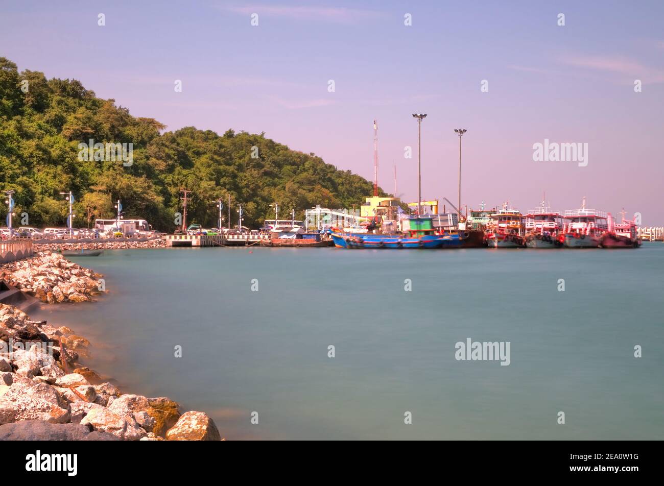 Bali Hai Harbor in Pattaya City, Thailand Stock Photo - Alamy