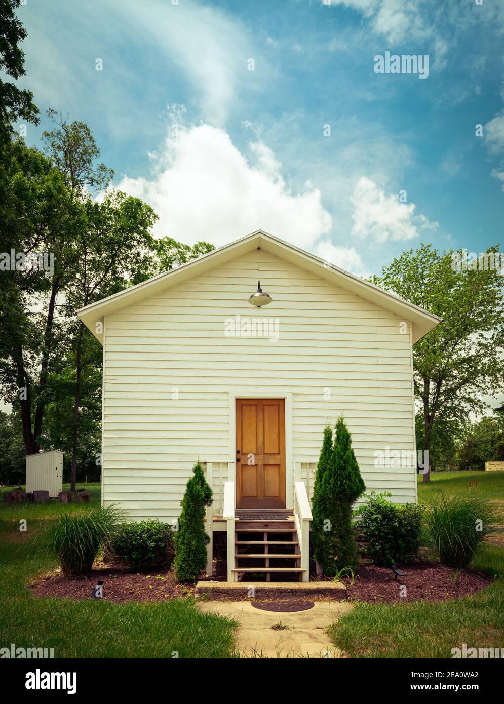 One room schoolhouse of the Ashburn Colored School in Ashburn, Virginia ...