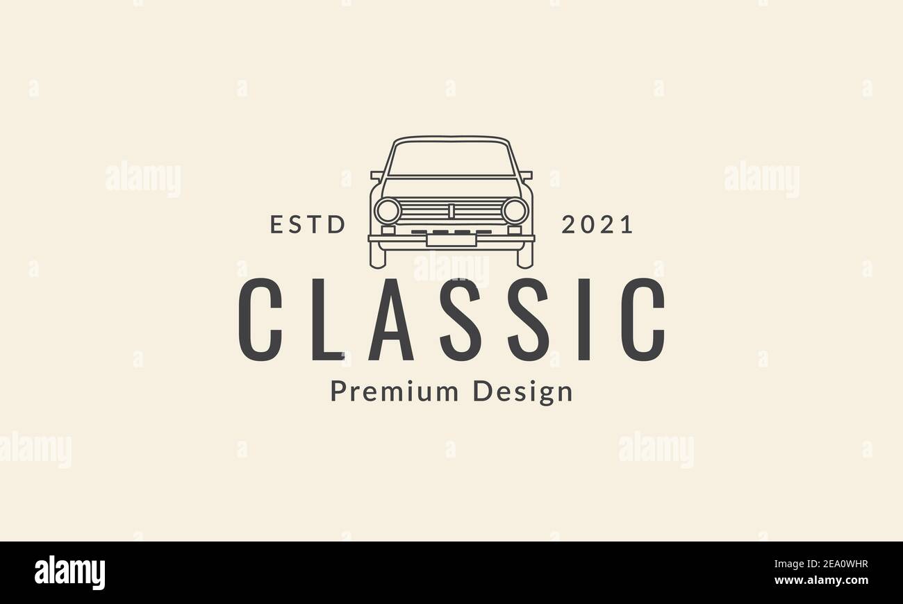 Old fashioned car logo Stock Vector Images - Alamy