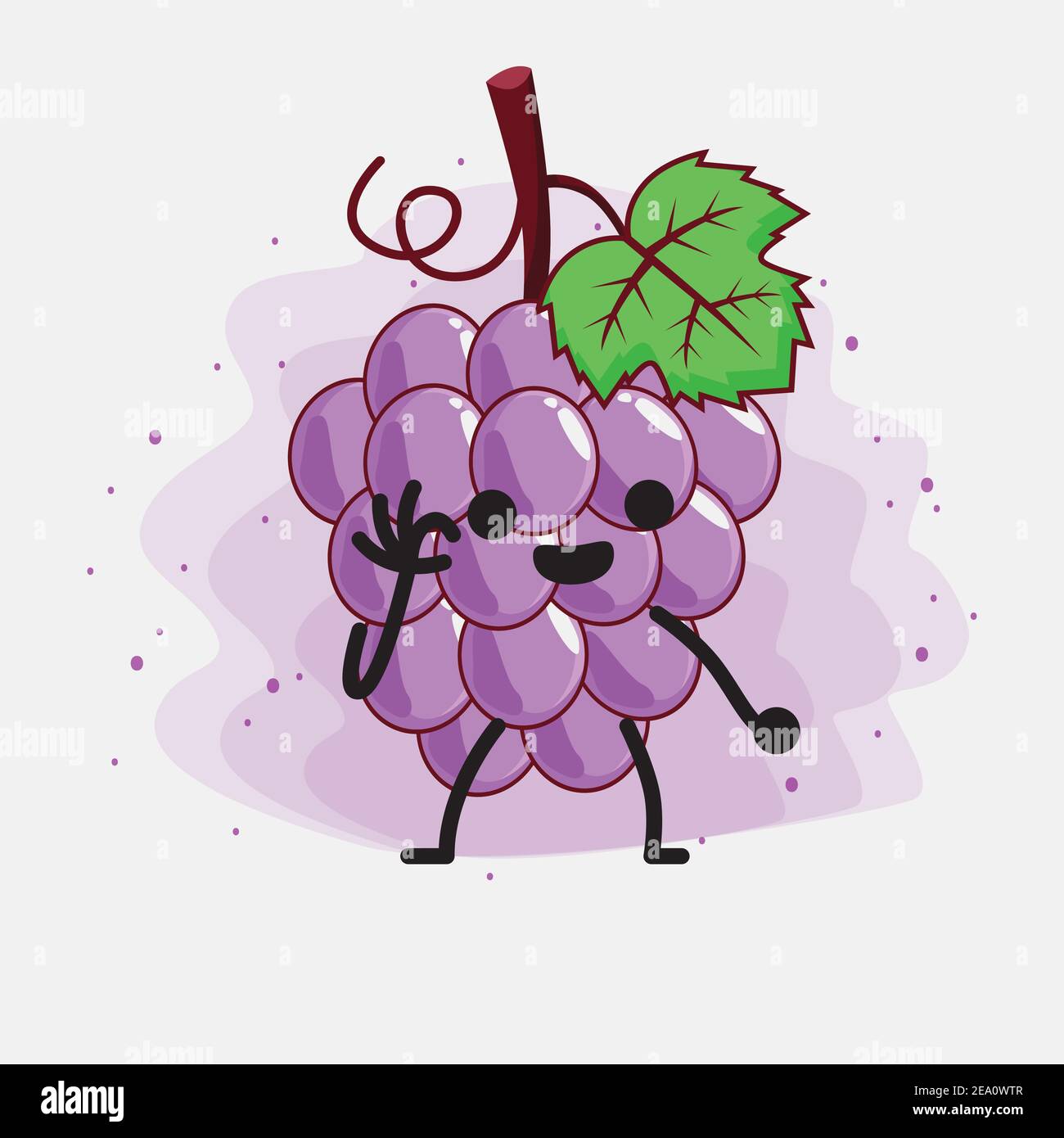Grape mascot hi-res stock photography and images - Alamy