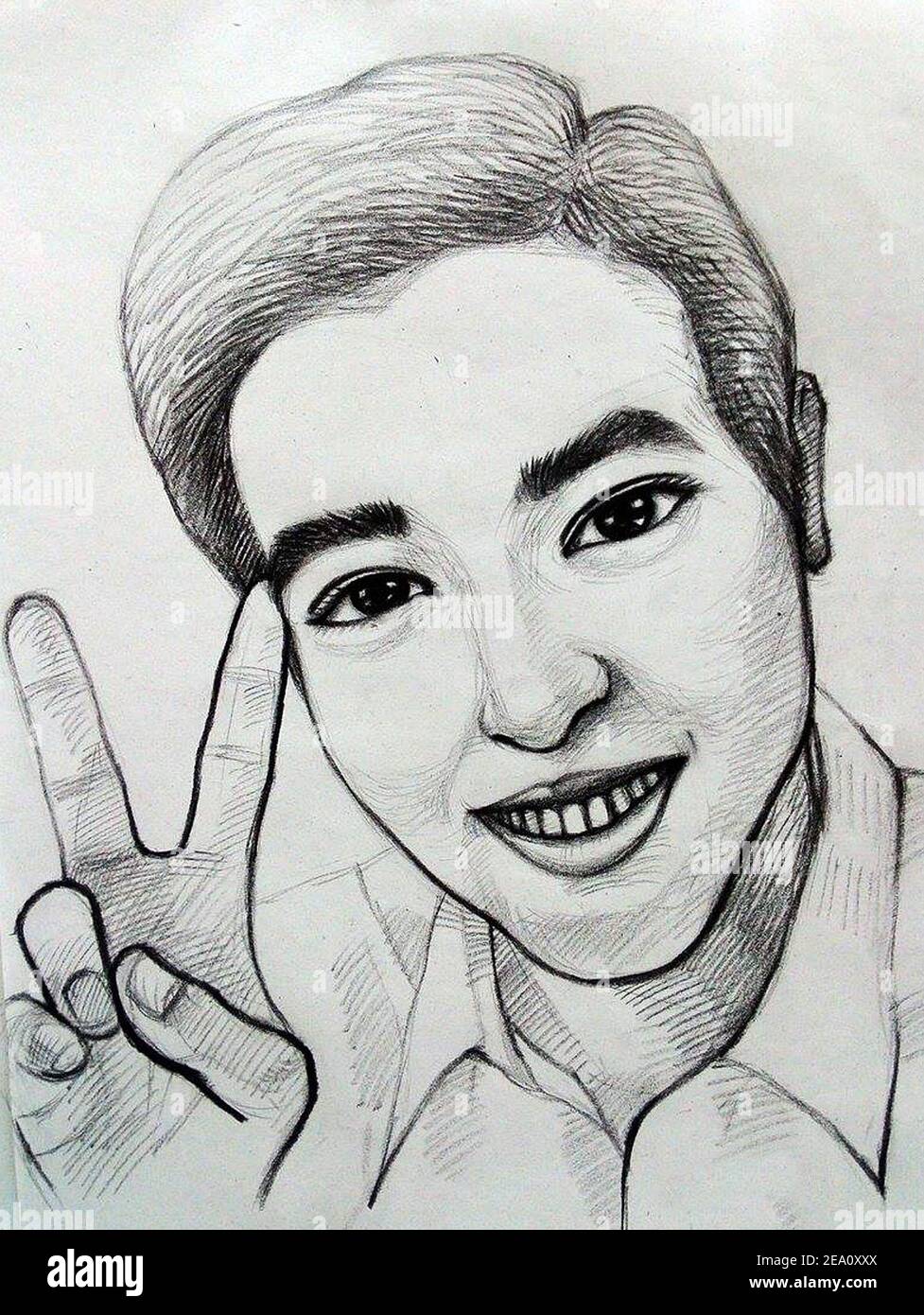 Drawing ,Light and shadow ,Sketch ,out line ,Face, Man ,Happy good mood ...