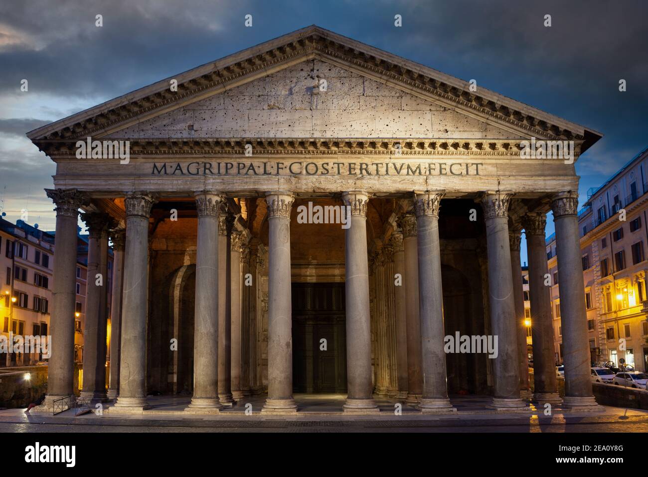 Pantheon, the ancient temple of all the gods in Rome Stock Photo - Alamy