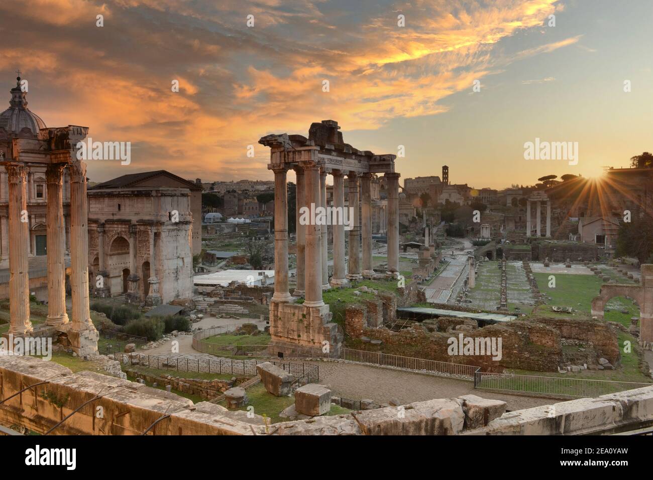 Forum romanum monuments rome hi-res stock photography and images - Alamy