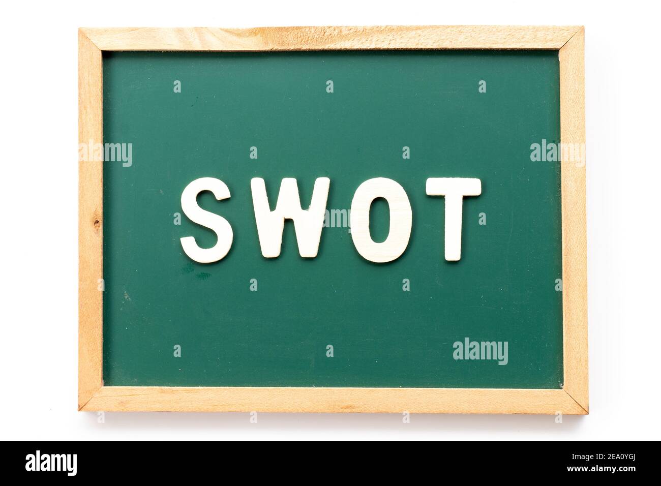 Alphabet letter in word swot (abbreviation of strength, weakness ...