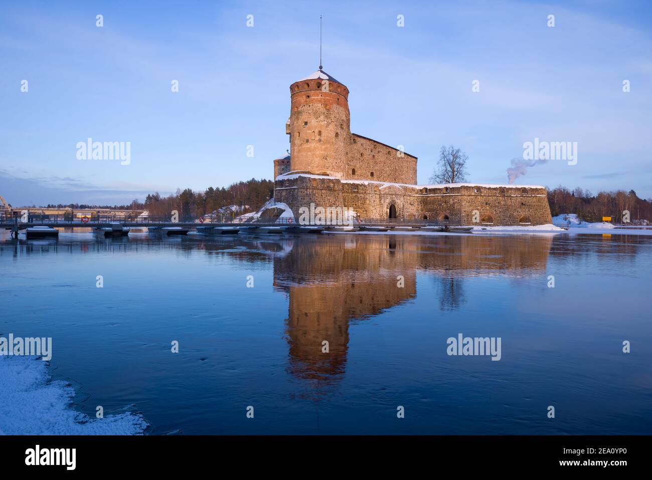 Olavinlinna castle on lake saimaa hi-res stock photography and images ...
