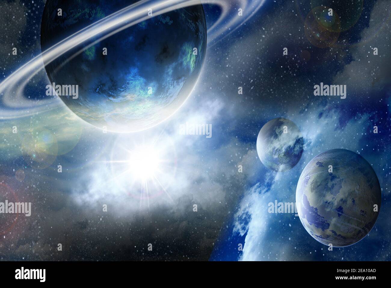 planet galaxy universe Stock Photo - Alamy
