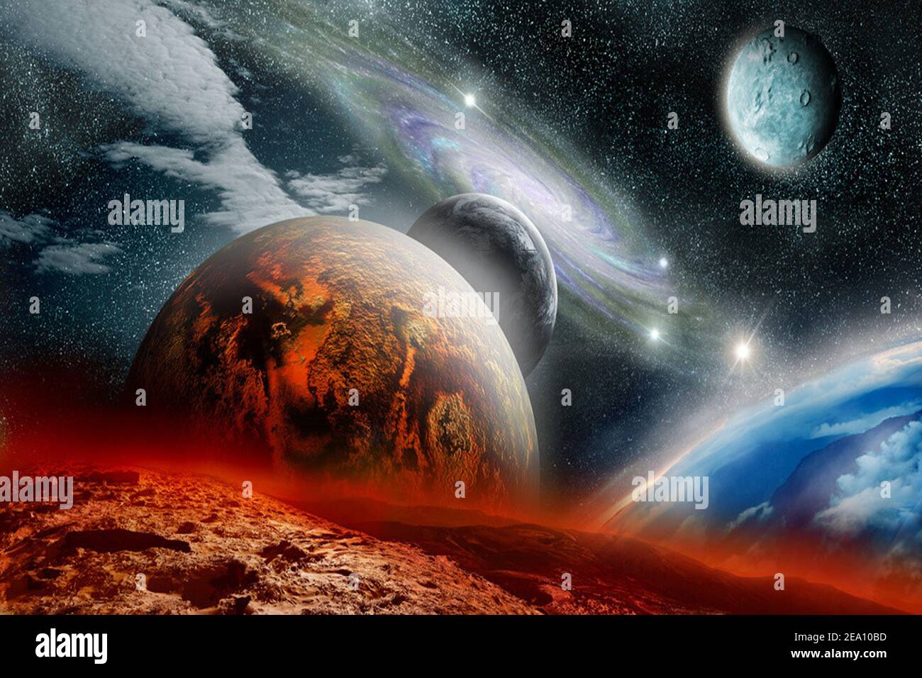 planet galaxy universe Stock Photo - Alamy