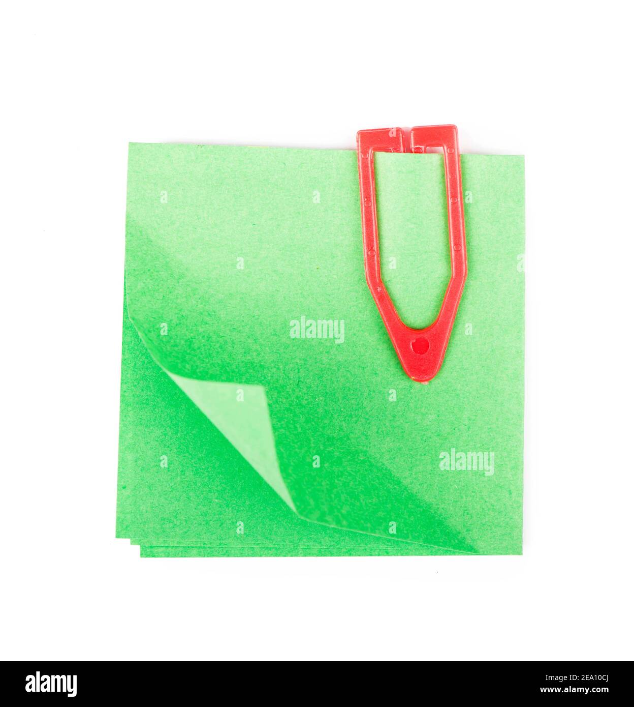 red paper bracket and sheet of paper on white background Stock Photo ...