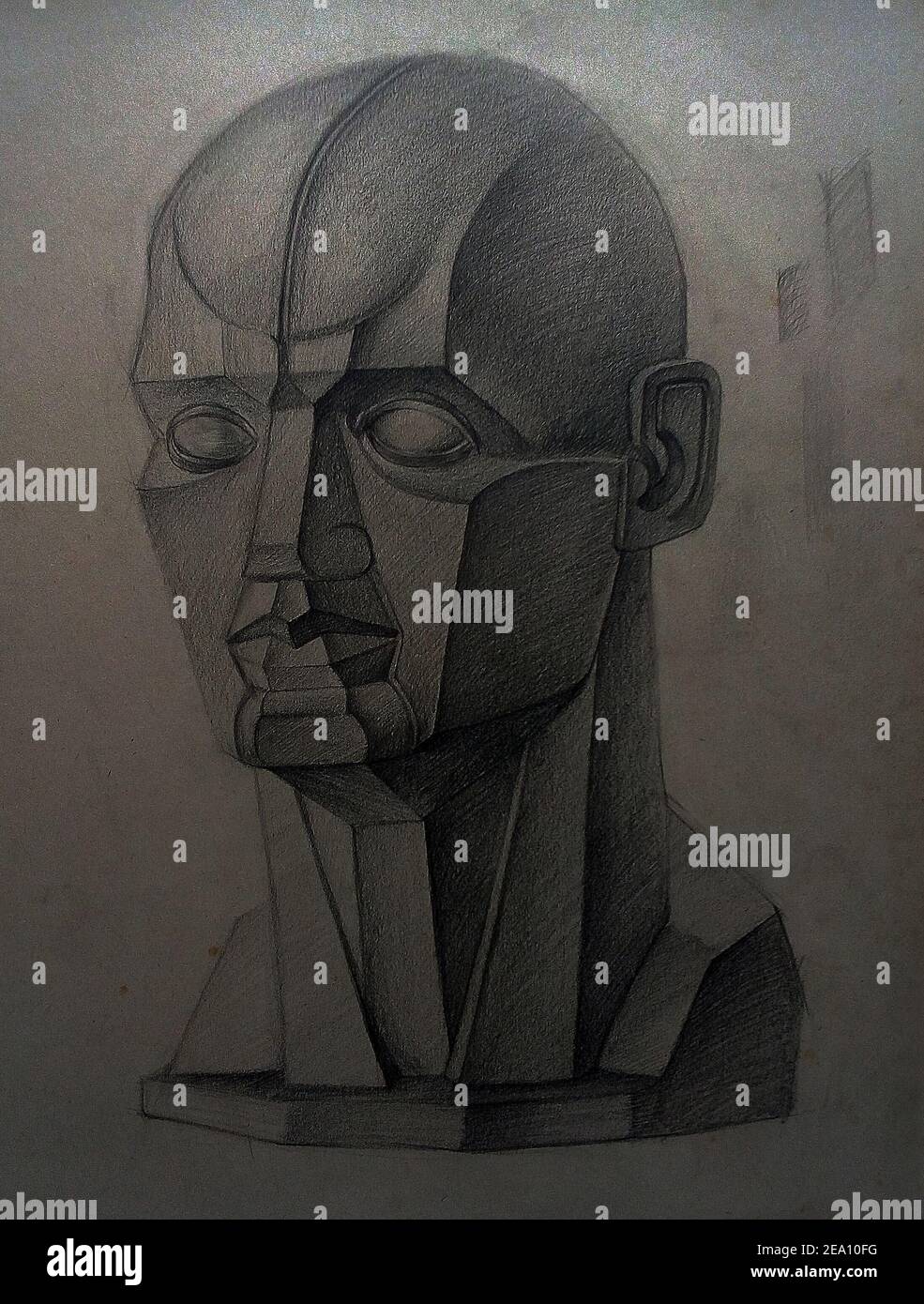 Art ,drawing ,Fine art ,Light and shadow, bust Stock Photo - Alamy