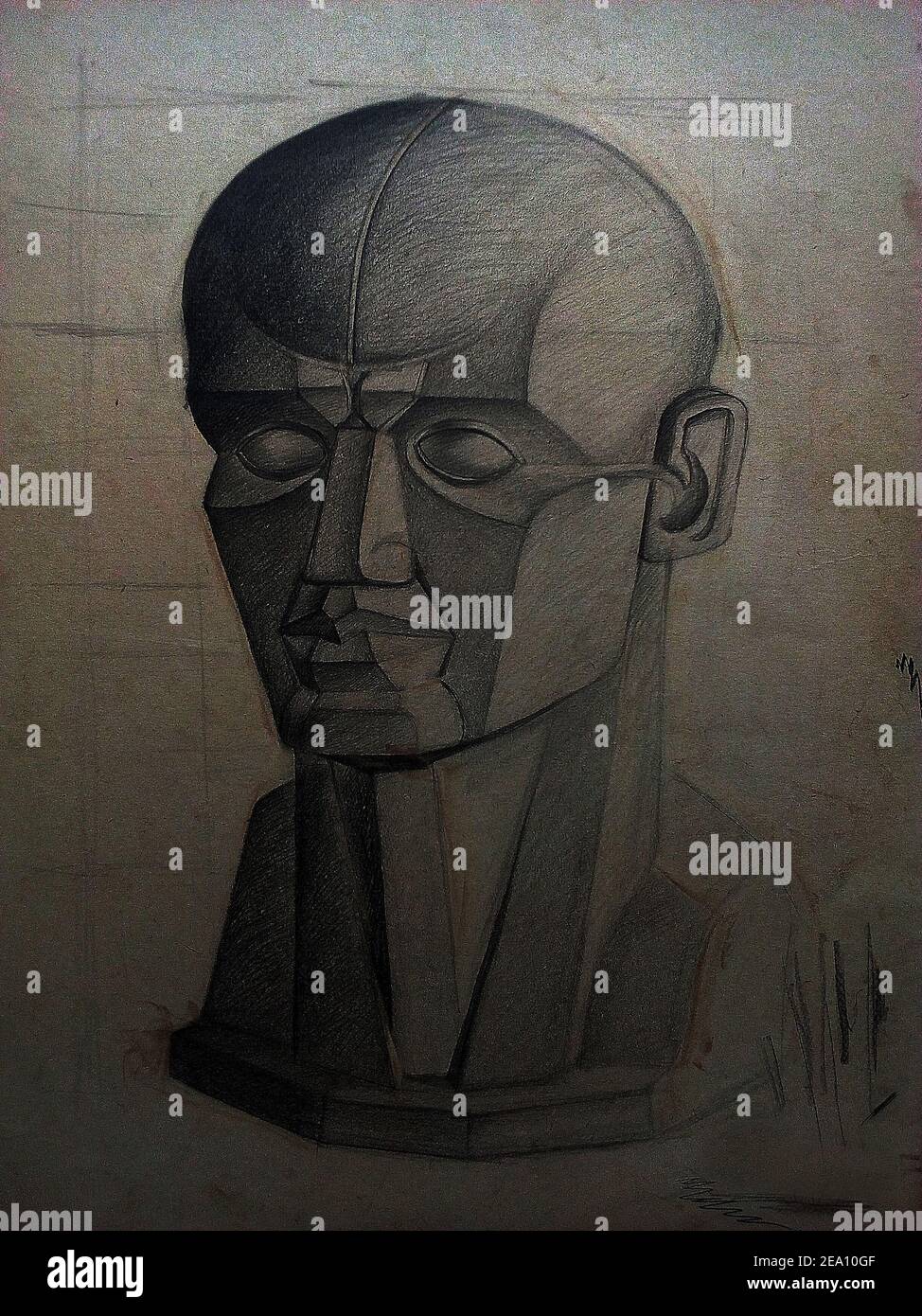 Art ,drawing ,Fine art ,Light and shadow, bust Stock Photo - Alamy