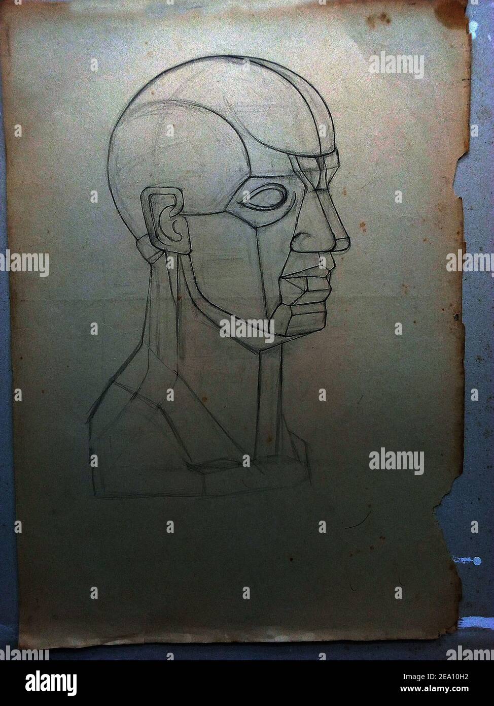 Art ,drawing ,Fine art ,Light and shadow, bust Stock Photo - Alamy