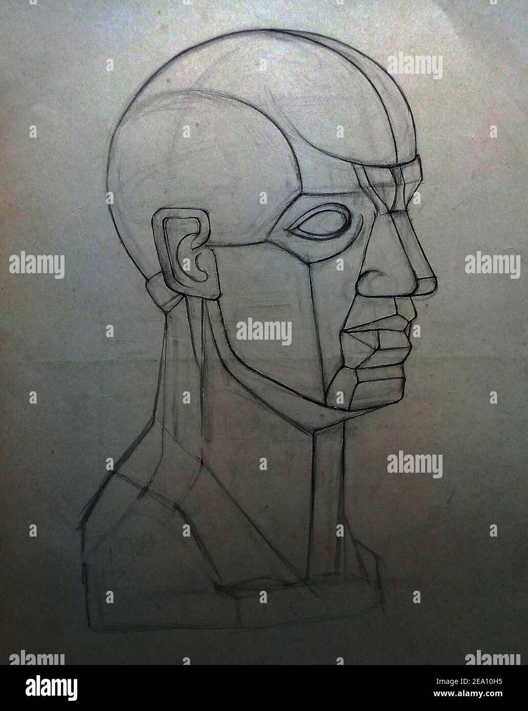 Art ,drawing ,Fine art ,Light and shadow, bust Stock Photo - Alamy