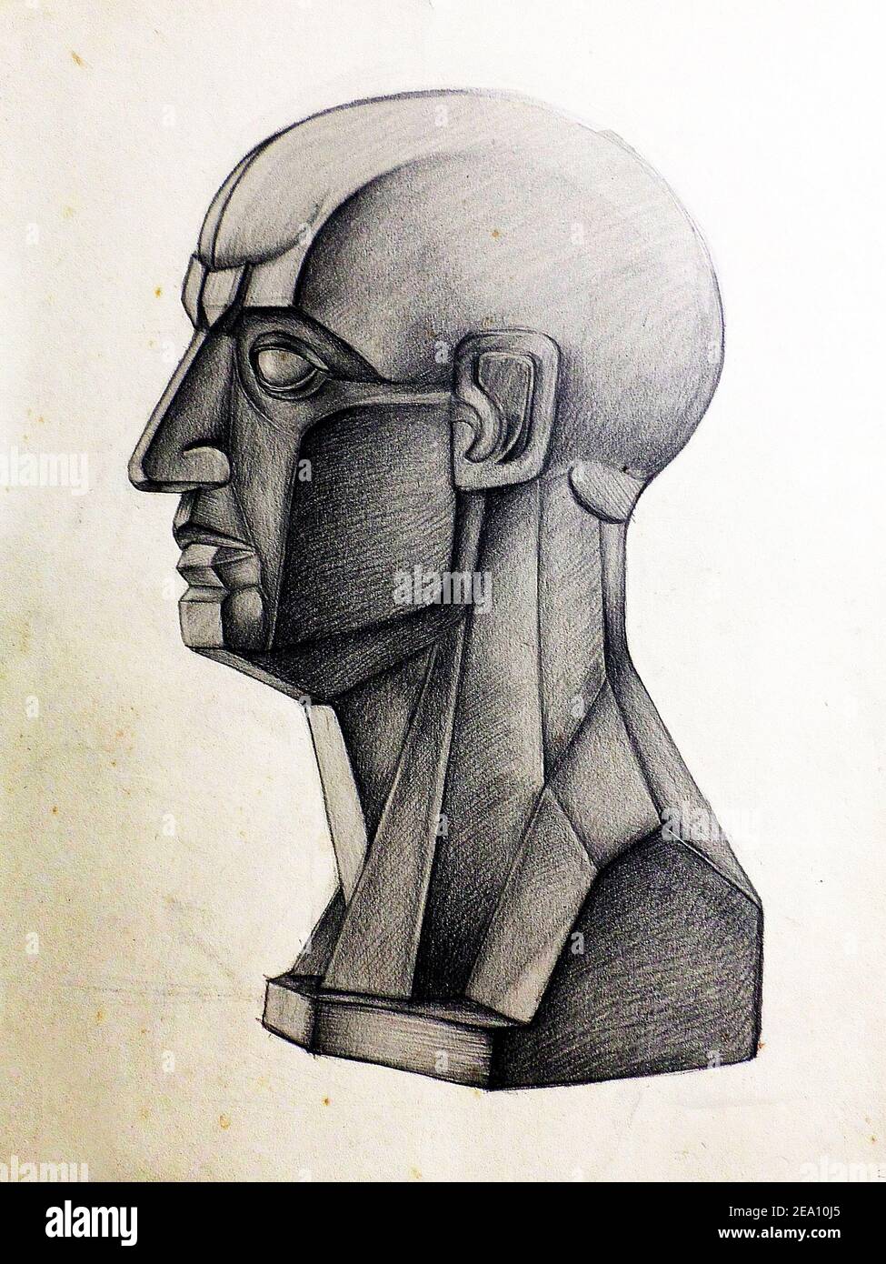 Art ,drawing ,Fine art ,Light and shadow, bust Stock Photo - Alamy