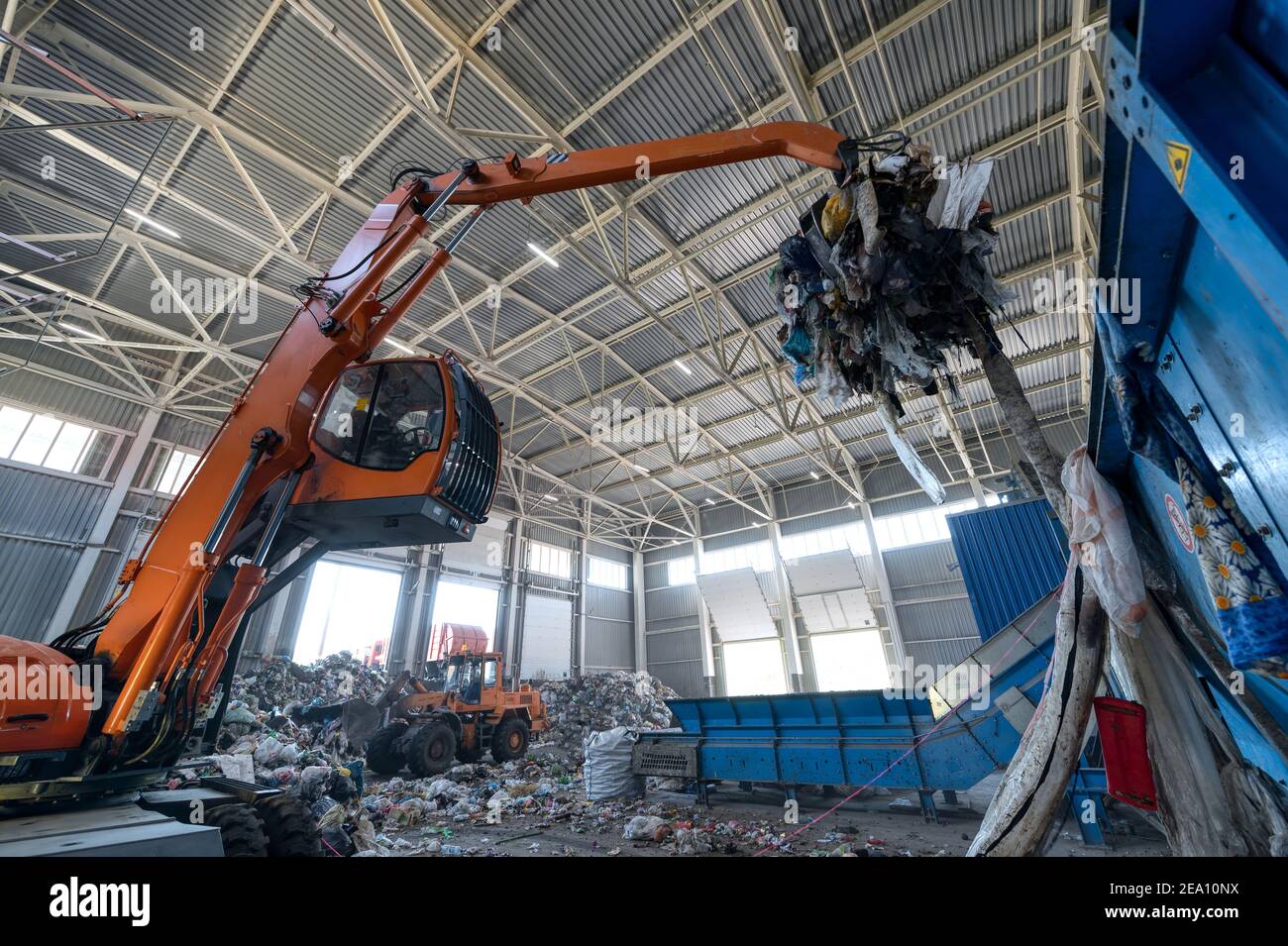 Industrial plastic waste and crane hi-res stock photography and images ...