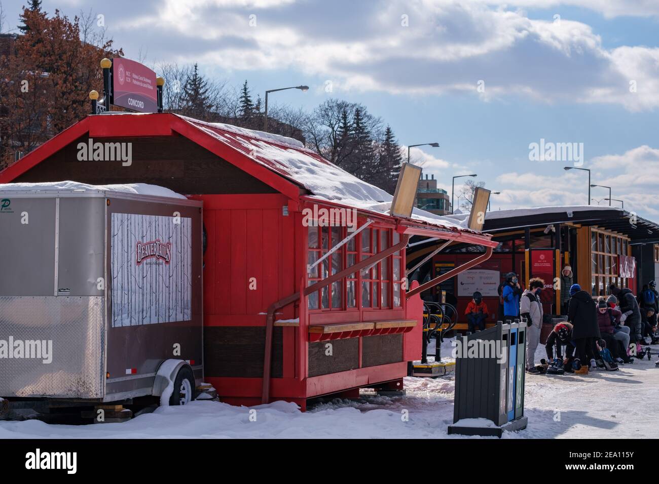 Ottawa, Ontario, Canada - February 6, 2021: A BeaverTails stand on the ...