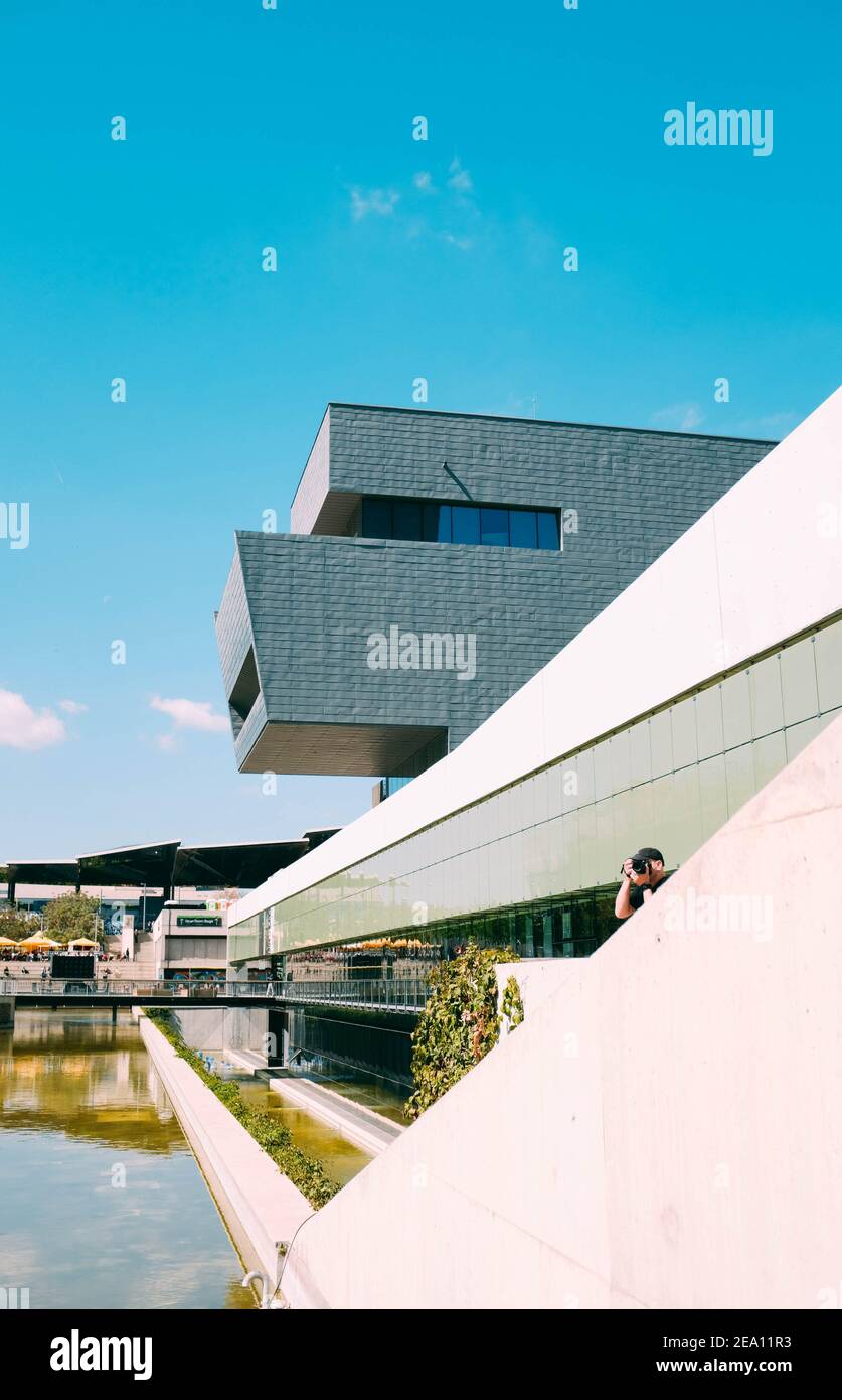 modern building and photographer Stock Photo - Alamy