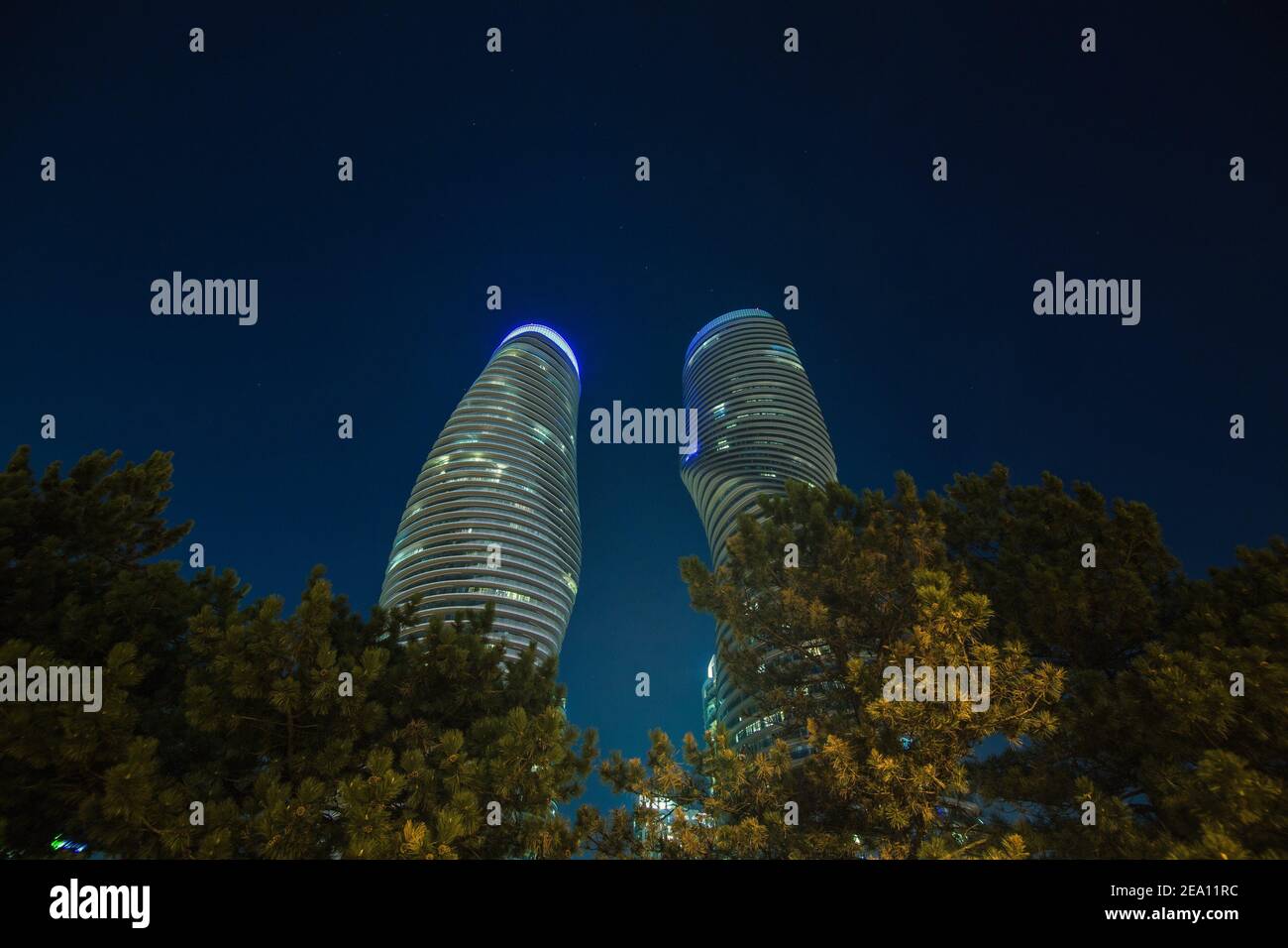 modern curvy towers Stock Photo - Alamy