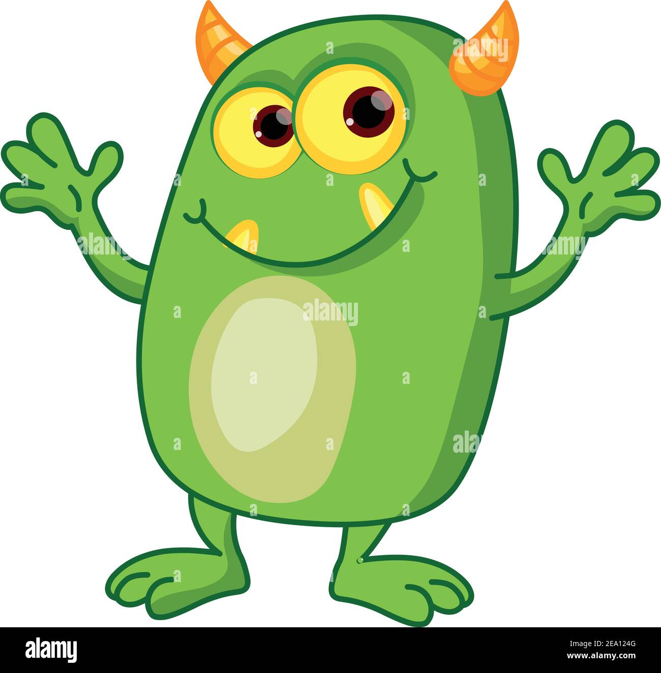 Cute Cartoon monster ,Vector illustration for Halloween stock ...