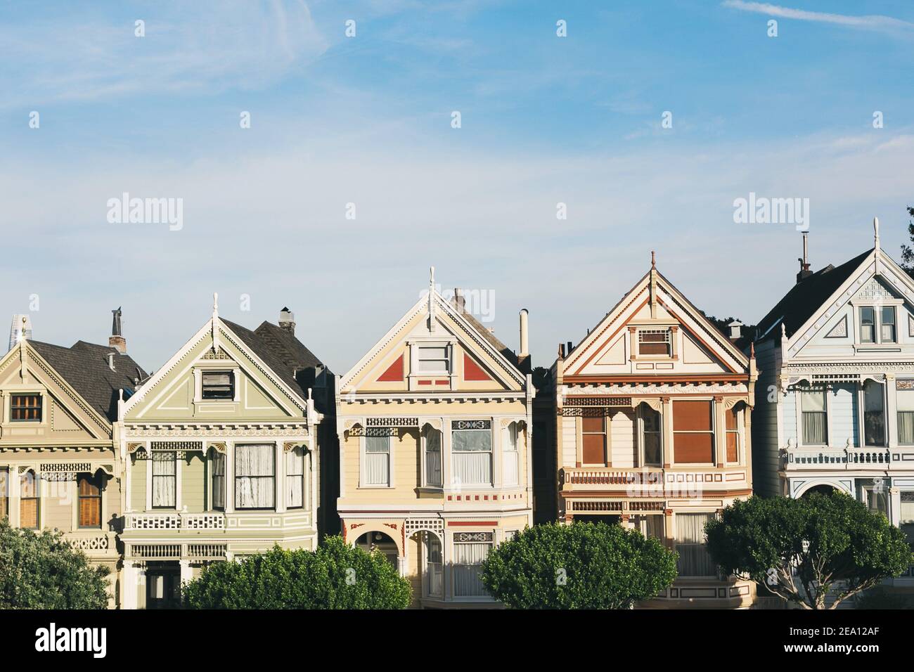 painted ladies houses Stock Photo - Alamy