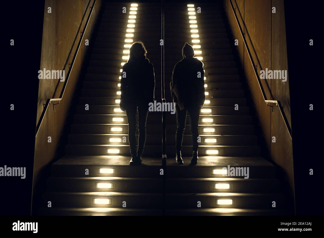 Lit steps hi-res stock photography and images - Alamy