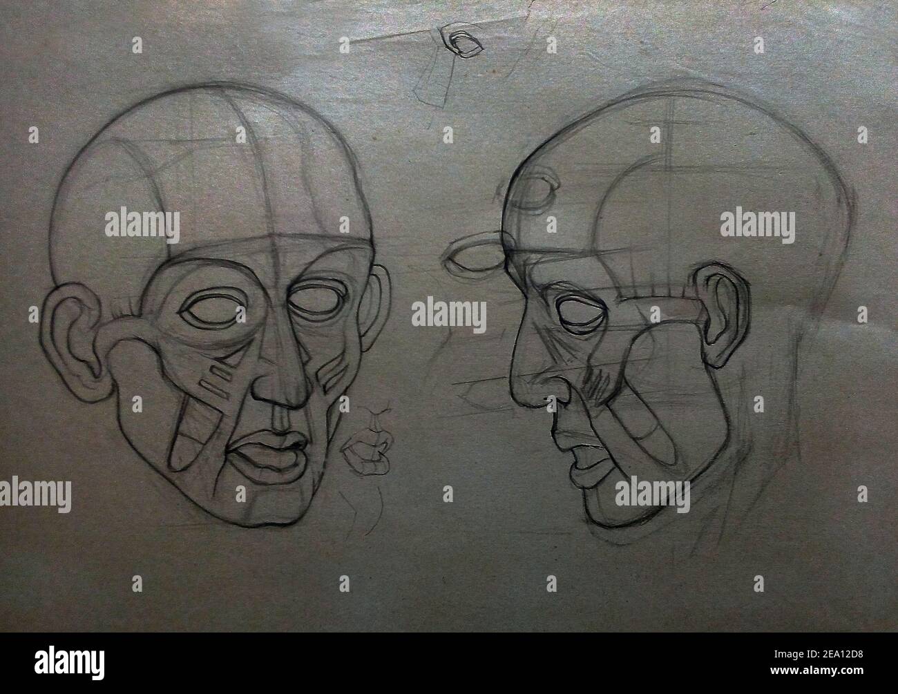 Art ,drawing ,Fine art ,Light and shadow, bust Stock Photo - Alamy