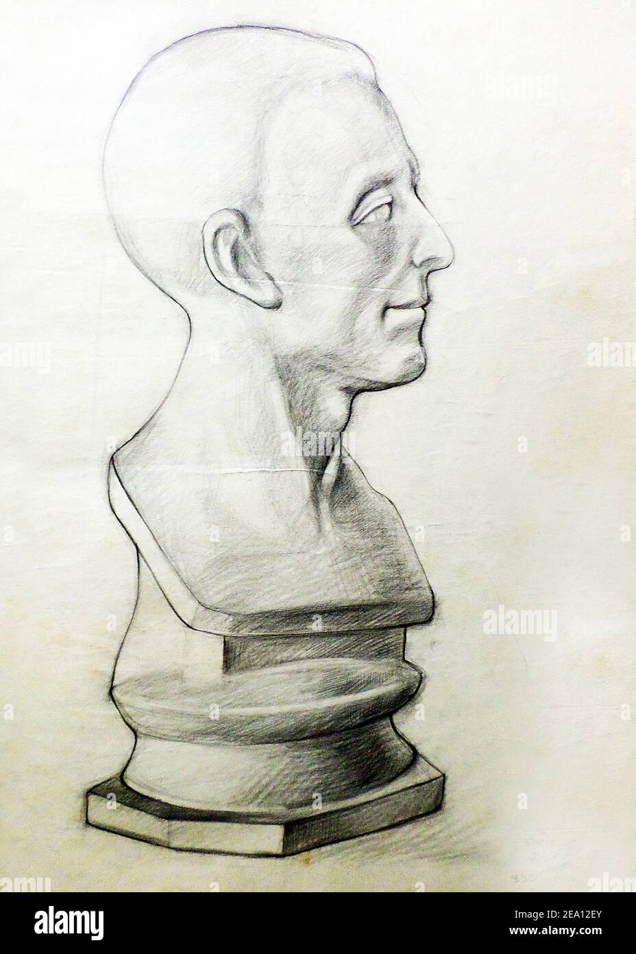 Art ,drawing ,Fine art ,Light and shadow, bust Stock Photo - Alamy