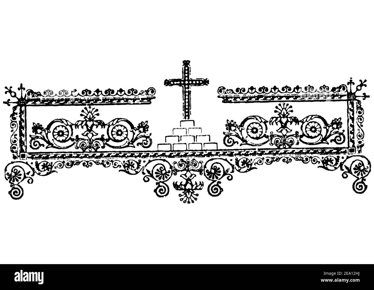 Vintage book decorative headers Stock Photo - Alamy