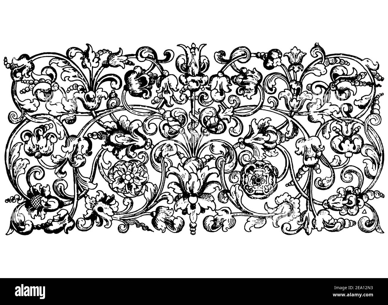 Flower clipart black and white hi-res stock photography and images - Alamy