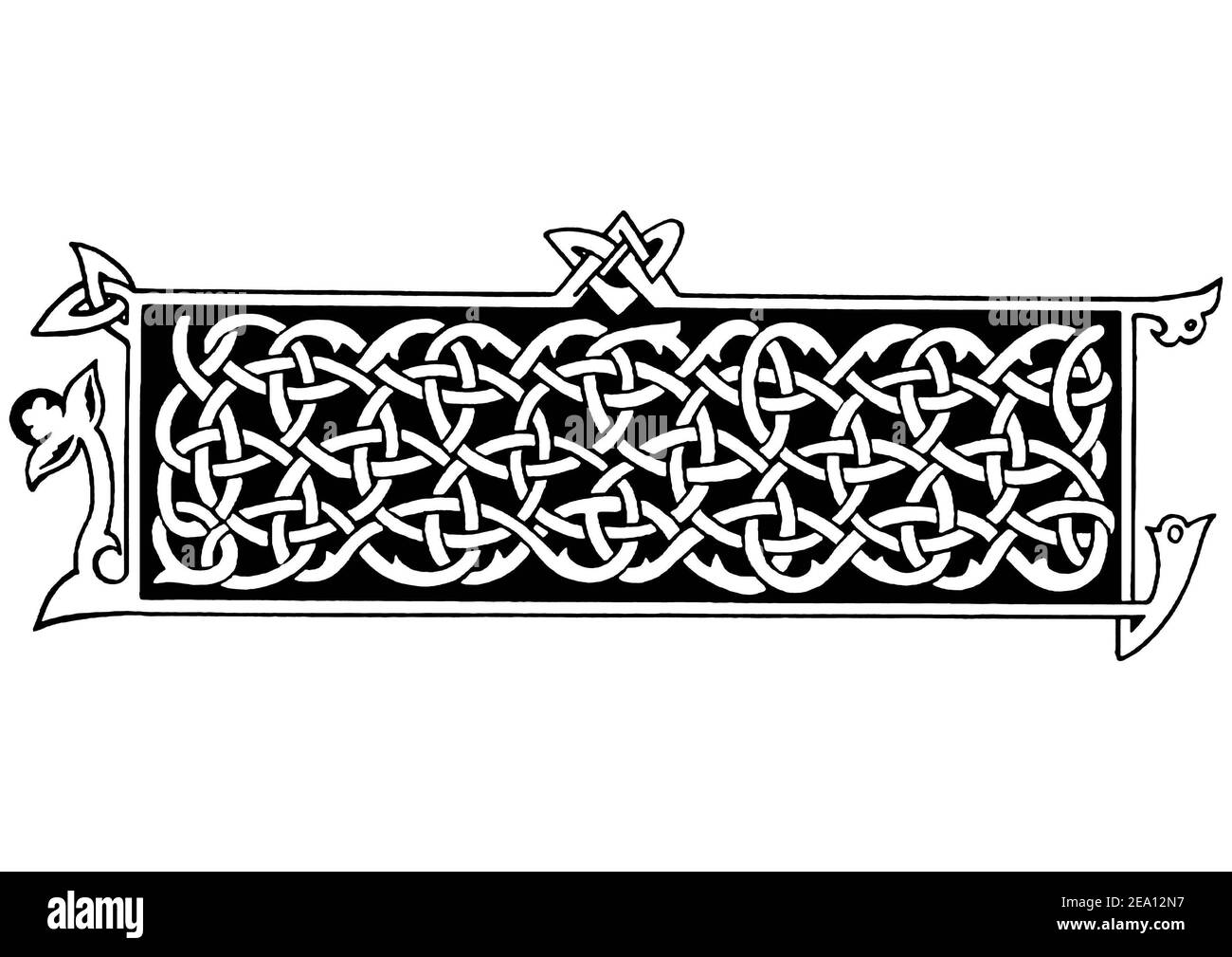 Vintage book decorative headers Stock Photo - Alamy
