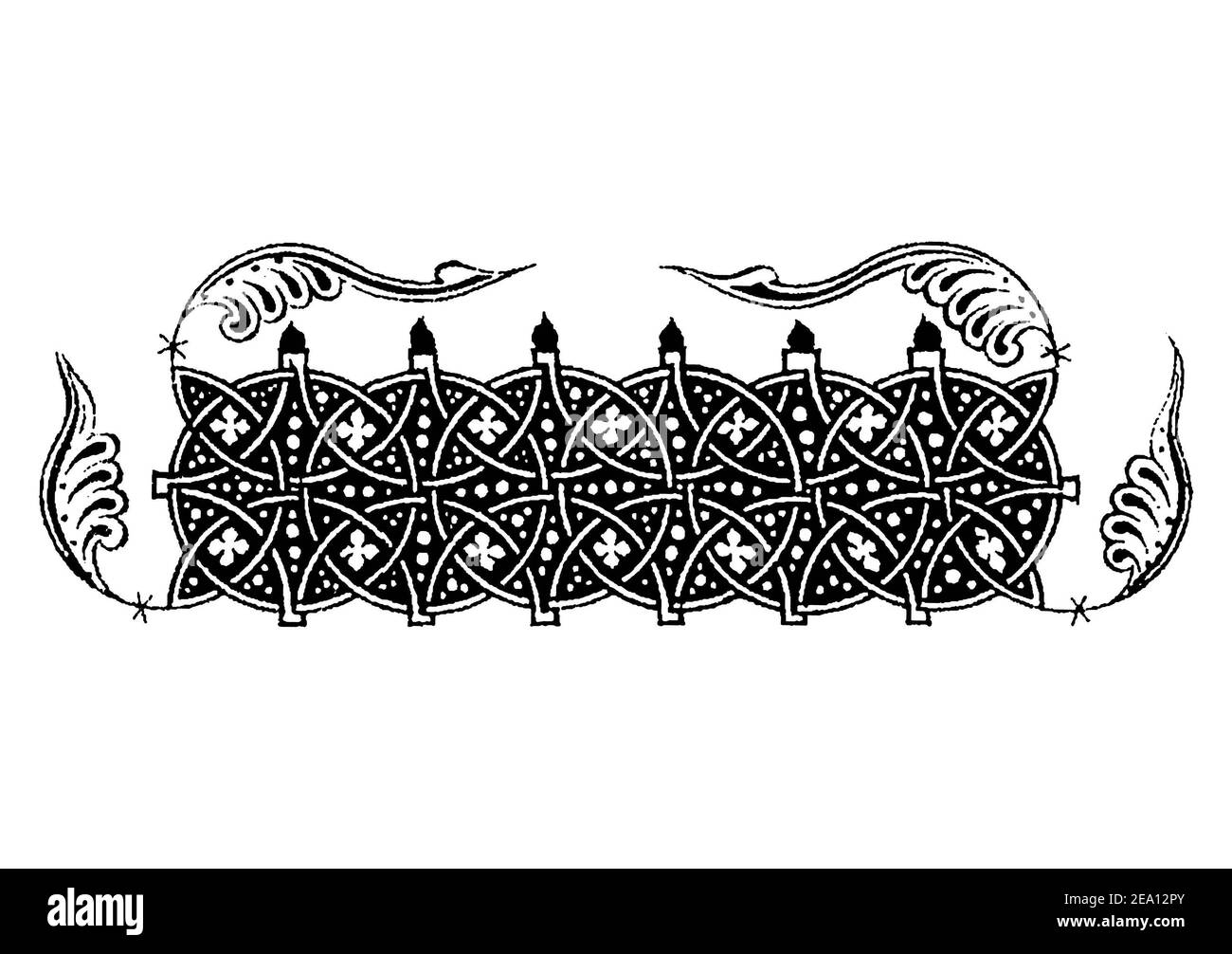 Book design ornament Black and White Stock Photos & Images - Alamy