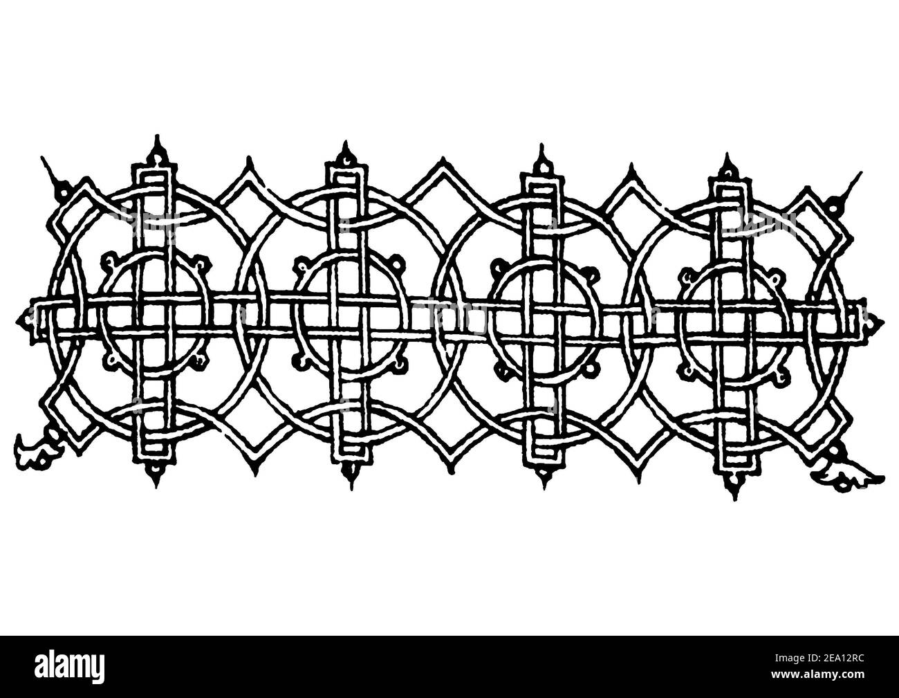 Vintage book decorative headers Stock Photo - Alamy