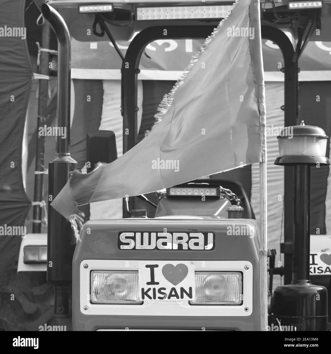 Indian farmers protesting new Black and White Stock Photos & Images - Alamy