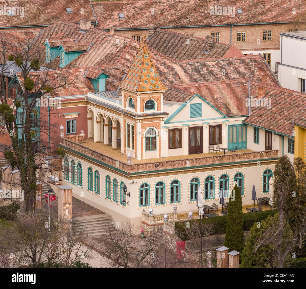 beautiful building in Zsolnay ceramic factory Stock Photo - Alamy
