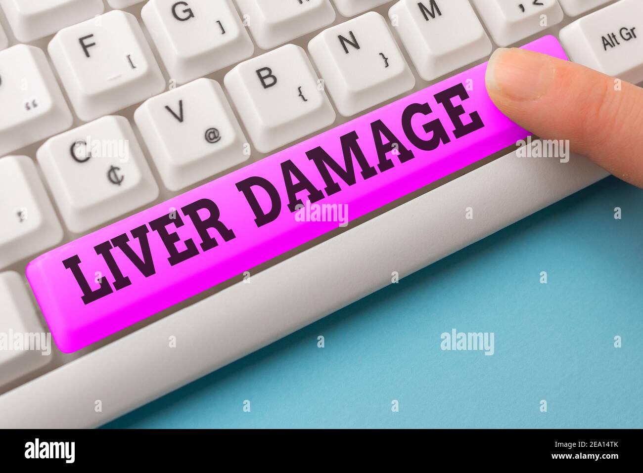 Word writing text Liver Damage. Business photo showcasing any disorder ...