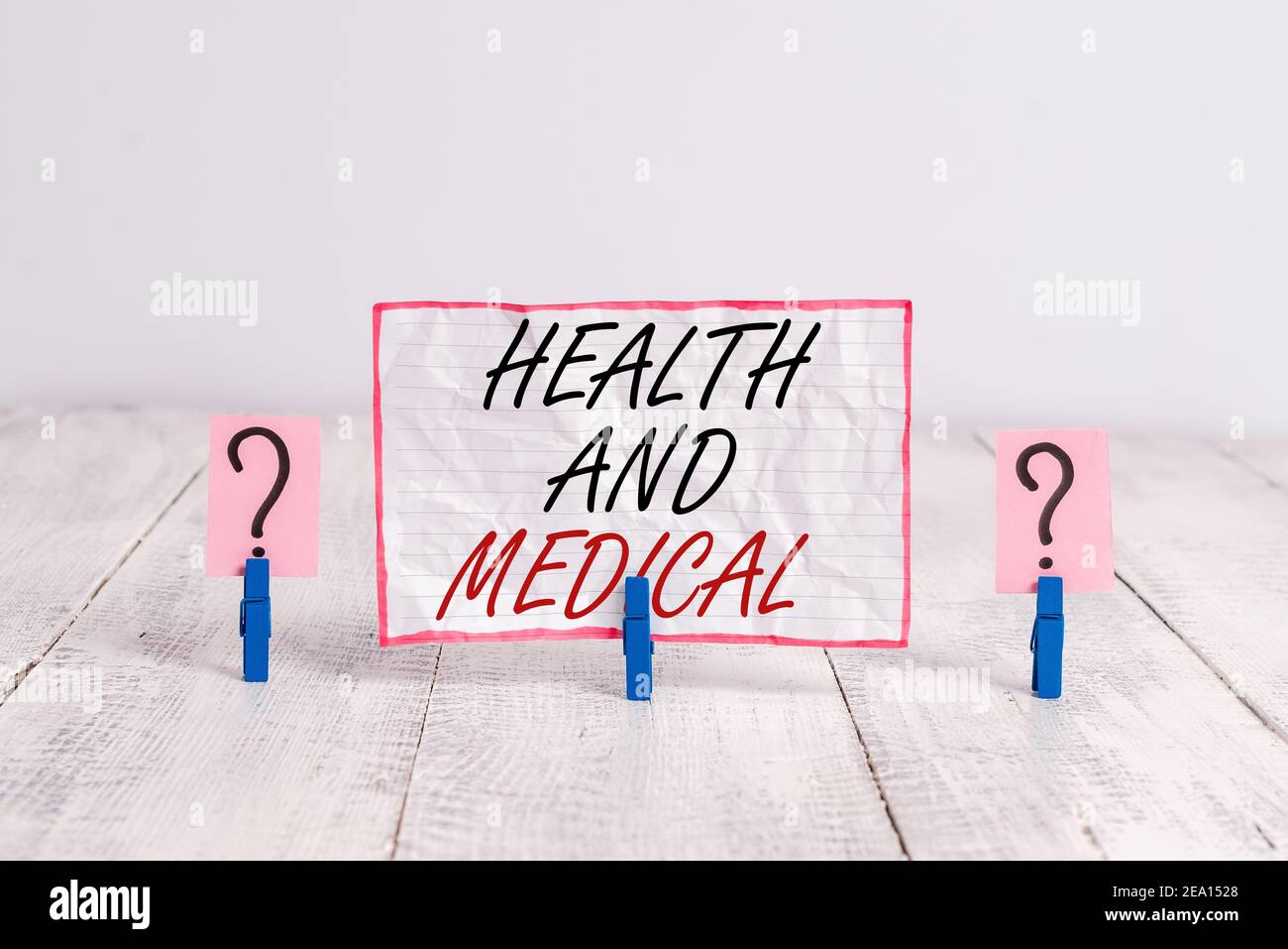 Handwriting text Health And Medical. Conceptual photo study and ...