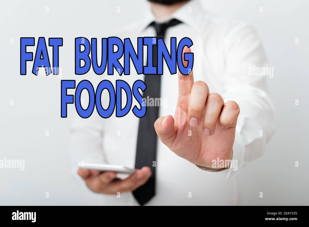 Text sign showing Fat Burning Foods. Business photo showcasing produce ...