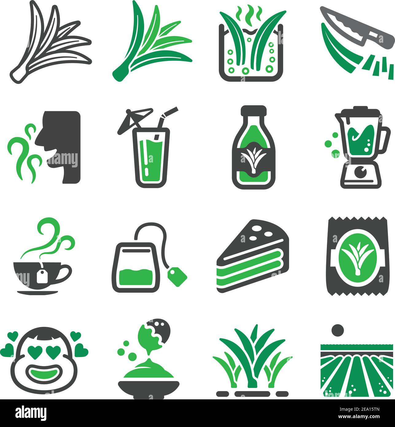 pandan icon set,vector and illustration Stock Vector Image & Art - Alamy