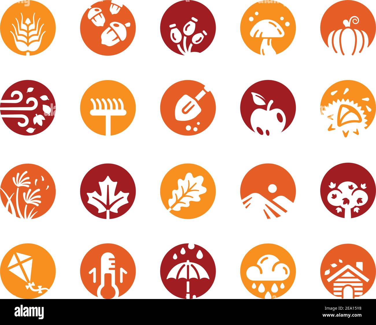 Autumn label collection seasonal Cut Out Stock Images & Pictures - Alamy